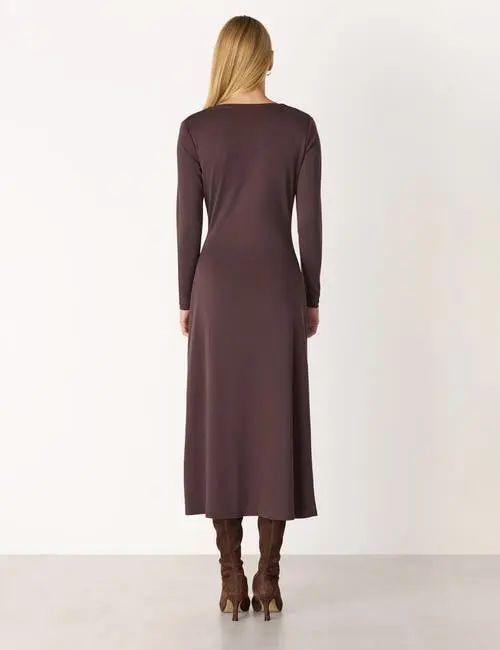 Whistles Ruched Detail Midi Dress