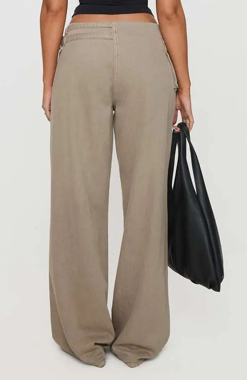 Princess Polly Paltrow Belted Cargo Pants