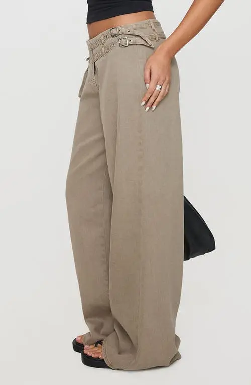 Princess Polly Paltrow Belted Cargo Pants