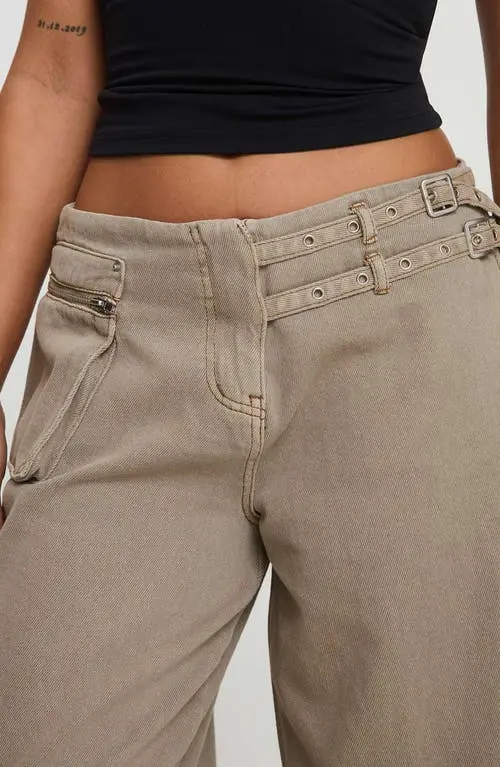 Princess Polly Paltrow Belted Cargo Pants
