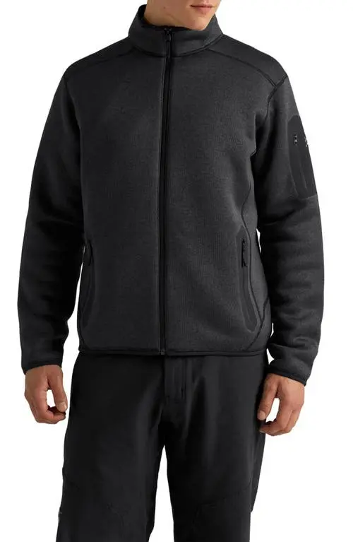 Arc'teryx Covert Full Zip Fleece Cardigan - Black Heather