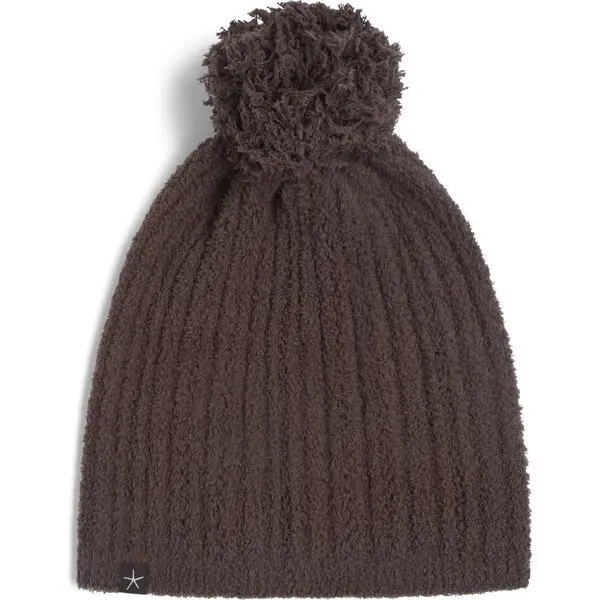 Barefoot Dreams Cozychic Pointelle Beanie - Umber