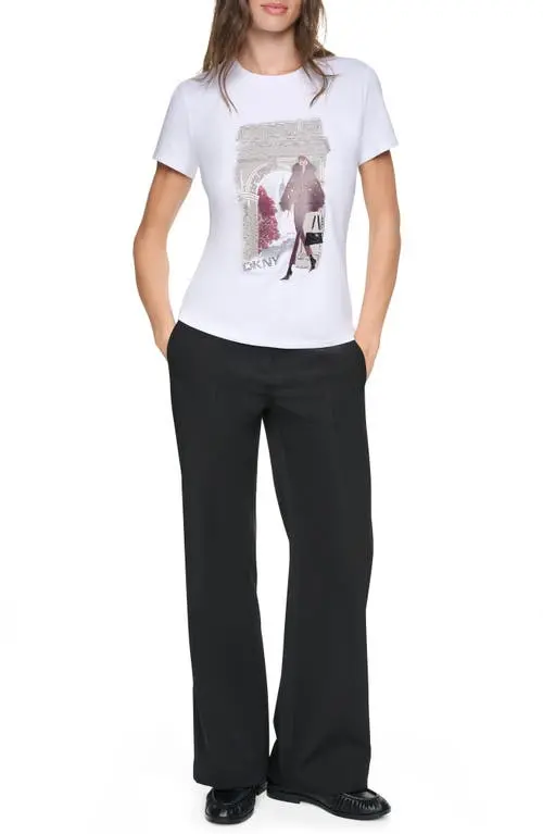 Dkny Washington Square Arch Graphic T-shirt - White