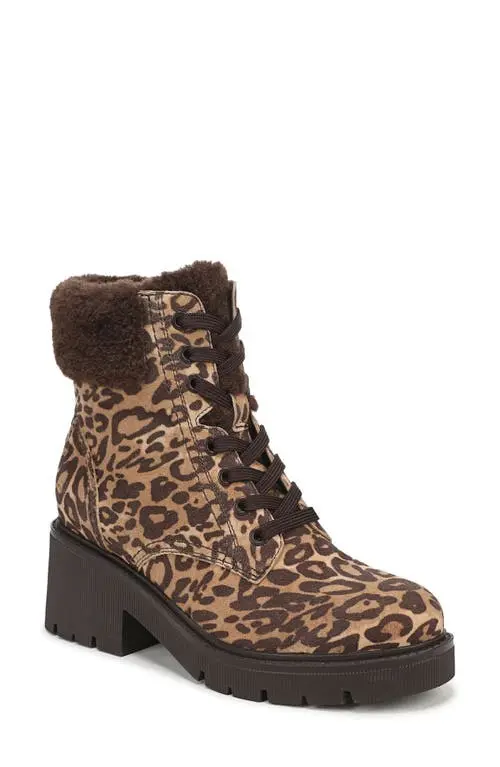 Naturalizer Jovani Lace Up Leather Boot - Leopard