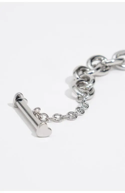 Bimba Y Lola Heart Chain Necklace