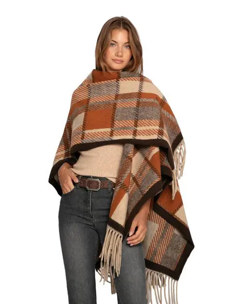BELLE & BLOOM Worth The Wait Scarf - Medium Brown