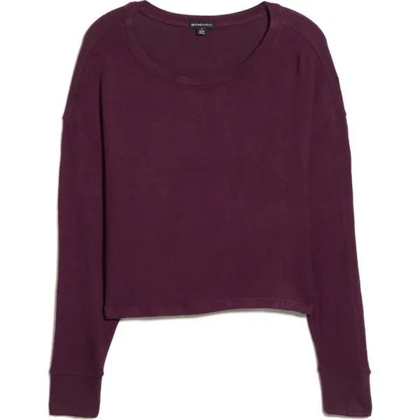 Beyond Yoga Luxelayer Pullover Sweatshirt - Cabernet