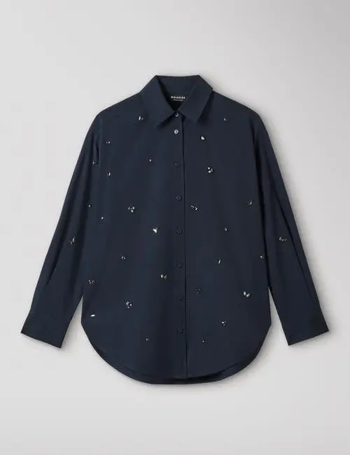 Whistles Embellished Poplin Shirt