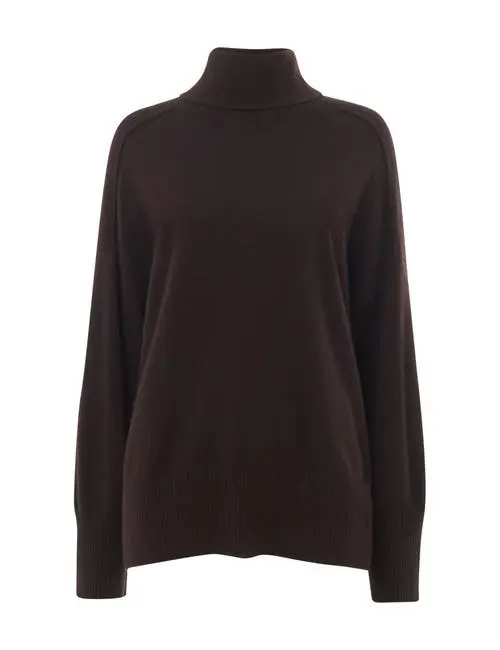 Whistles Cashmere Seam Roll Neck Sweater
