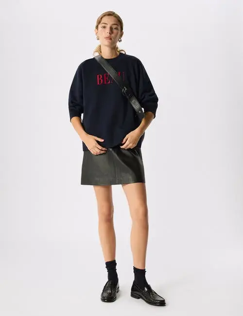 Whistles Beau Crew Neck Sweatshirt