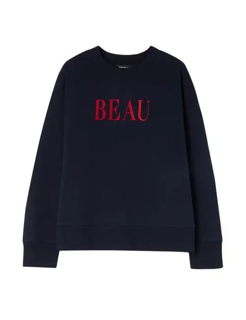 Whistles Beau Crew Neck Sweatshirt