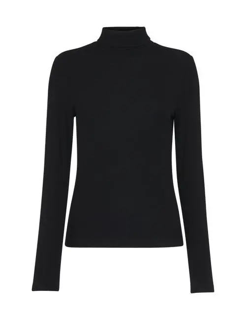 Whistles Essential Ribbed Polo Top