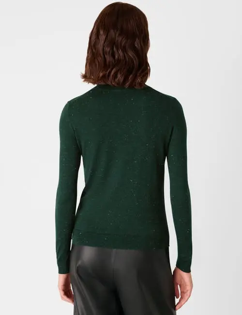 Whistles Annie Sparkle Crew Neck Top