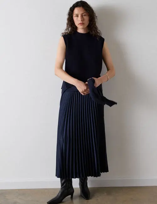 Whistles Sleeveless Knitted Boxy Fit Tank