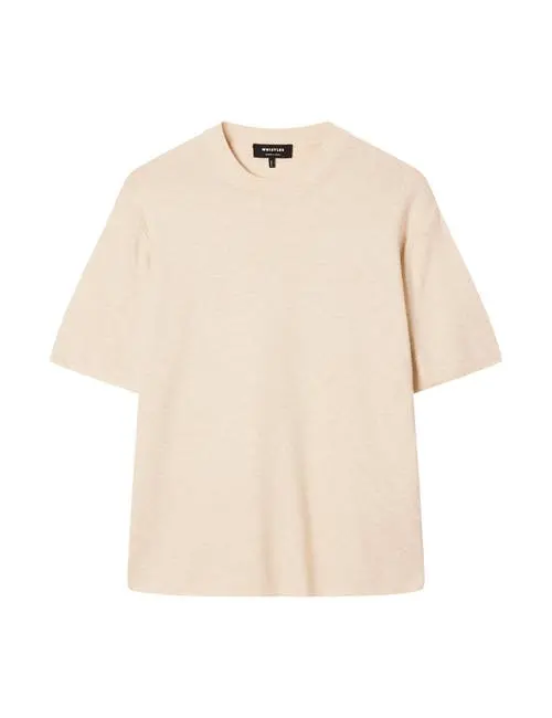 Whistles Draped Fine Knit T-shirt