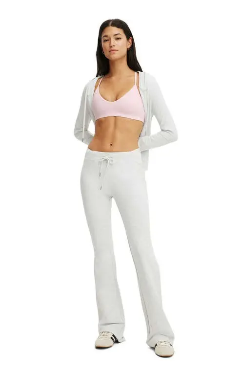 Cotton:on Active Sculpt Fleece Bootleg Sweatpant - Cloudy Grey Marle