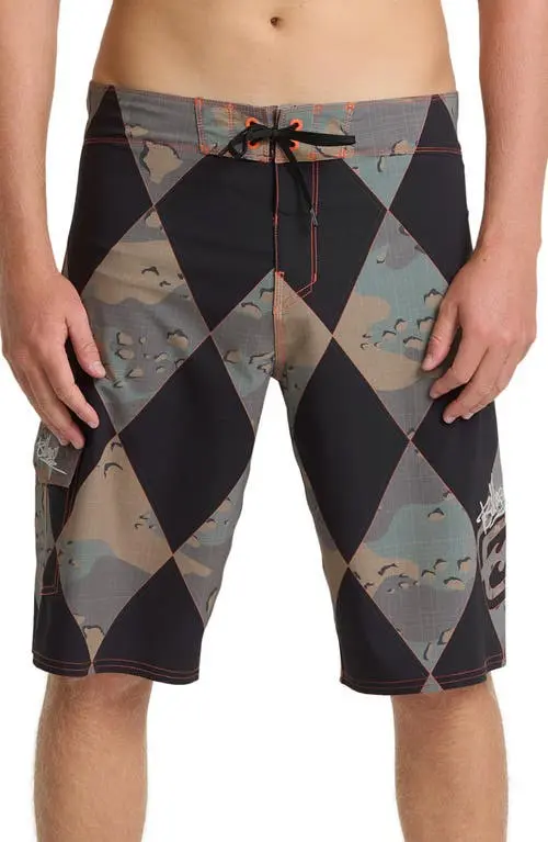 BILLABONG A.i. Rising Sun Pro Board Shorts - Dark Olive
