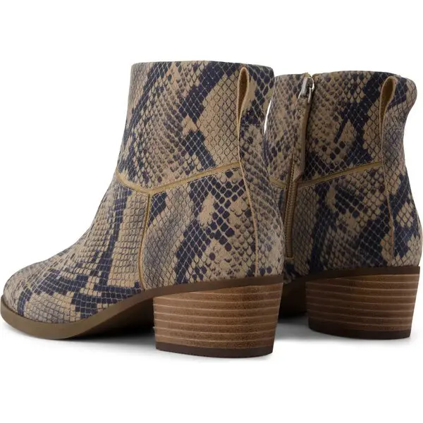 Toms Elia Leather Bootie - Snake