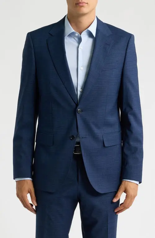 BOSS Huge Glen Plaid Wool Blend Suit