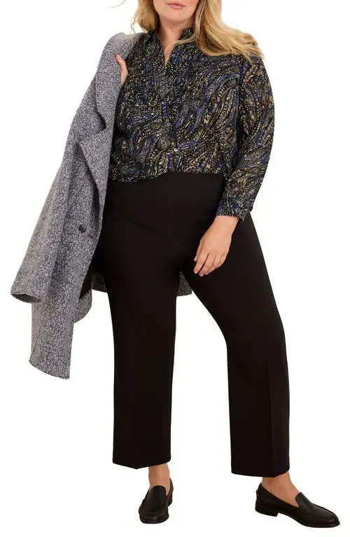NIC+ZOE Portobello Paisley Chiffon Shirt