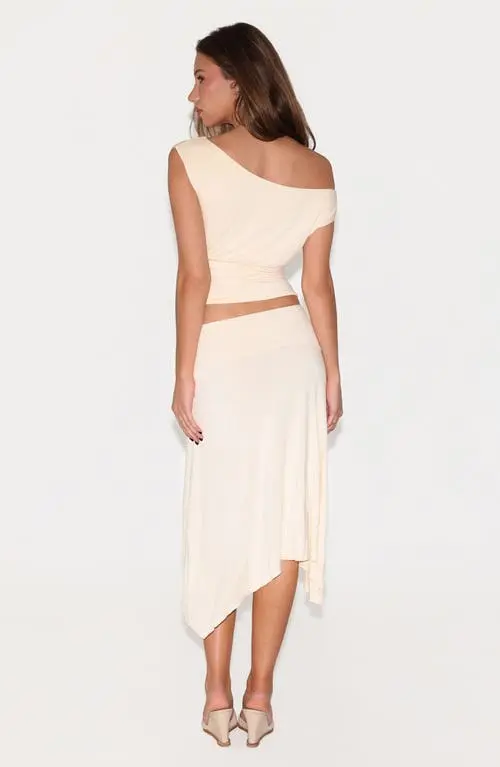 TIGER MIST Alyssa Curved Yoke High-low Skirt