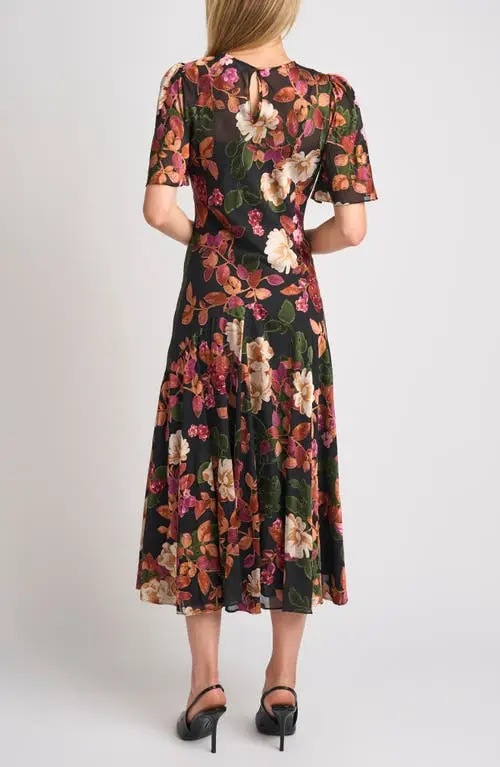 Ted Baker London Thera Floral Midi Dress