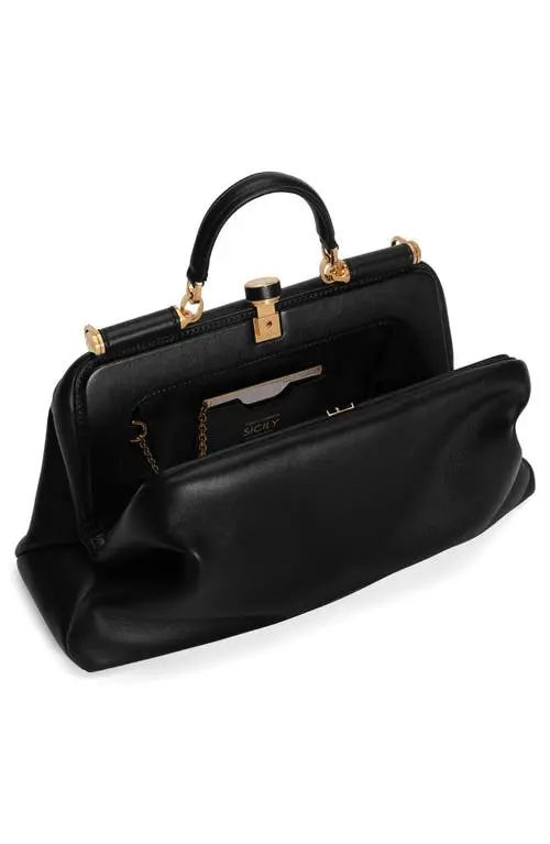 Dolce & Gabbana Nappa Plonge Leather Frame Bag