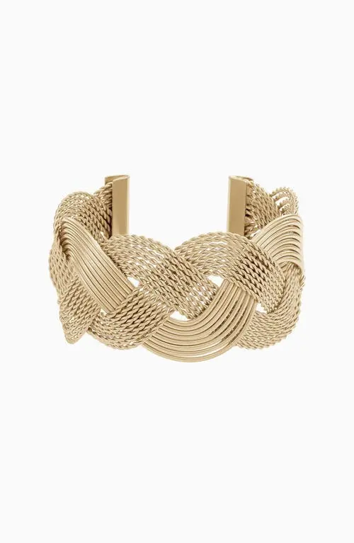 BEARFRUIT JEWELRY Charlotte Statement Cuff Bracelet Modern Minimalist Statement - Warm Bronze