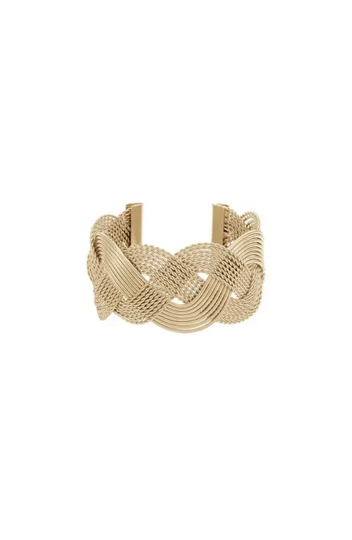 BEARFRUIT JEWELRY Charlotte Statement Cuff Bracelet Modern Minimalist Statement - Warm Bronze