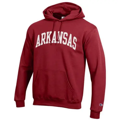 Champion Arkansas Razorbacks Basic Arch Fleece Pullover Hoodie