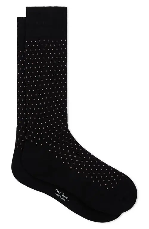Paul Smith Tiny Polka Dot Cotton Blend Dress - 79_black