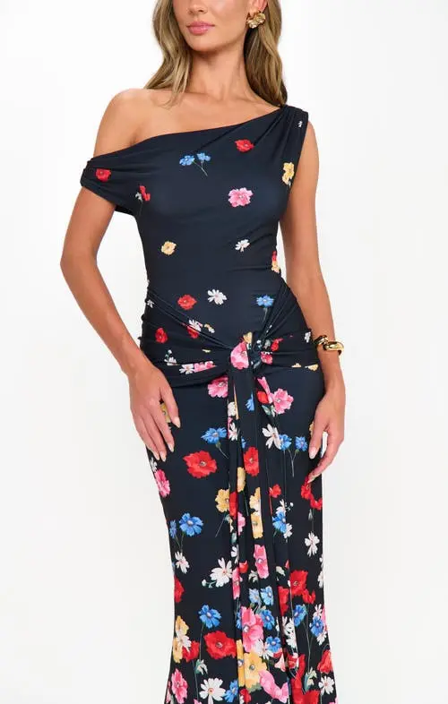 Show Me Your Mumu Winona Wrap Maxi Dress - Falling Floral
