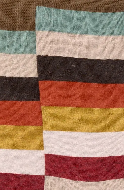 Paul Smith Craft Stripe Cotton Blend Dress Socks