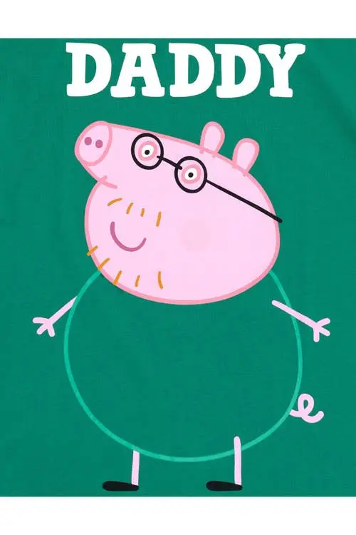 PEPPA PIG Short Sleeve T-shirt - Teal Daddy Pig