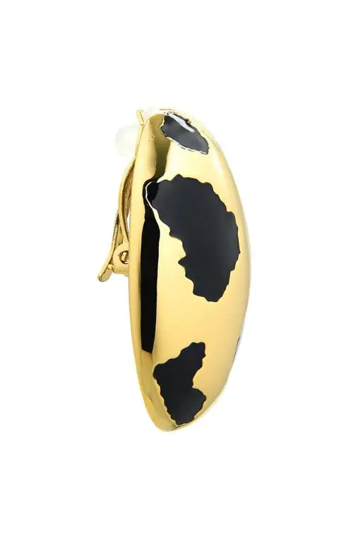 Carolina Herrera Leopard Spot Earrings
