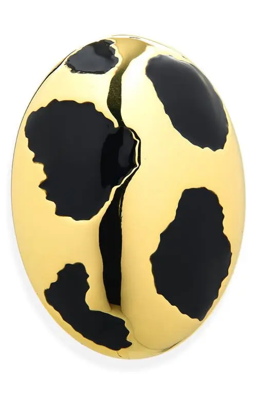 Carolina Herrera Leopard Spot Earrings