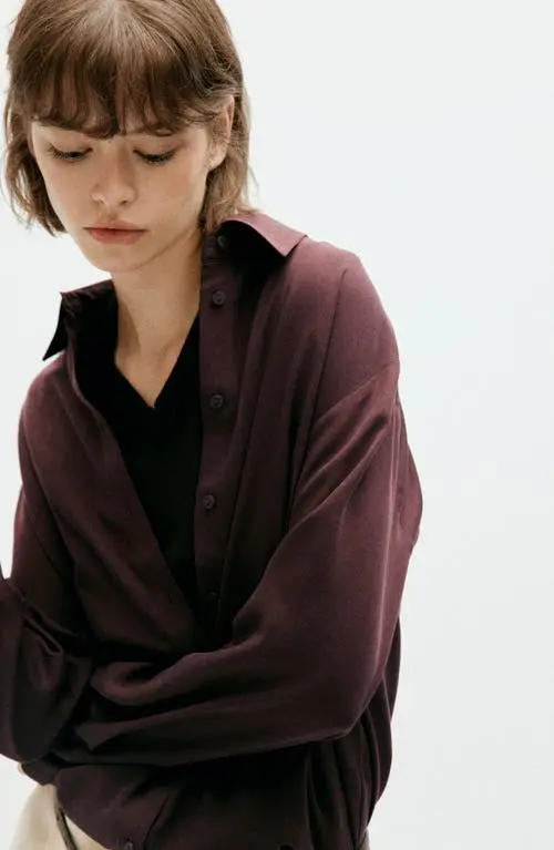 Mango Lyocell Button-up Shirt