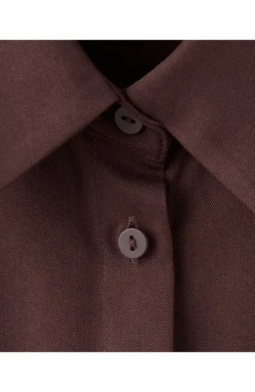 Mango Lyocell Button-up Shirt