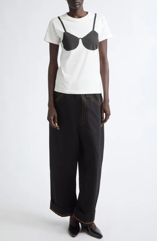 Vaquera Trompe L'oeil Bra Graphic T-shirt