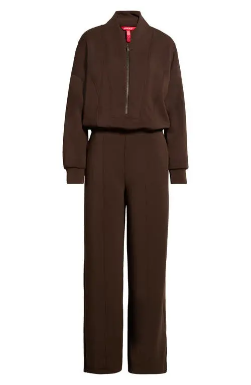Spanx Airessentials® Long Sleeve Shawl Collar Jumpsuit - Umber Root