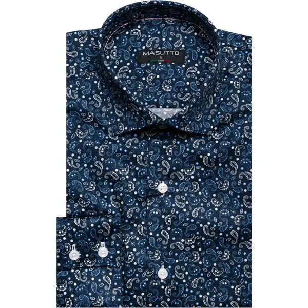 MASUTTO Richmond Print Button-up Long Sleeve Shirt