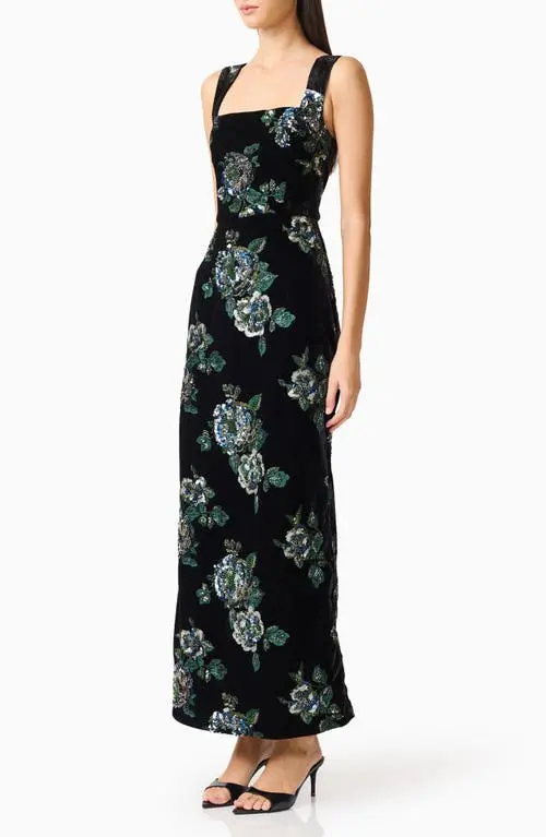 ELLIATT Clio Rhinestone Sleeveless Gown