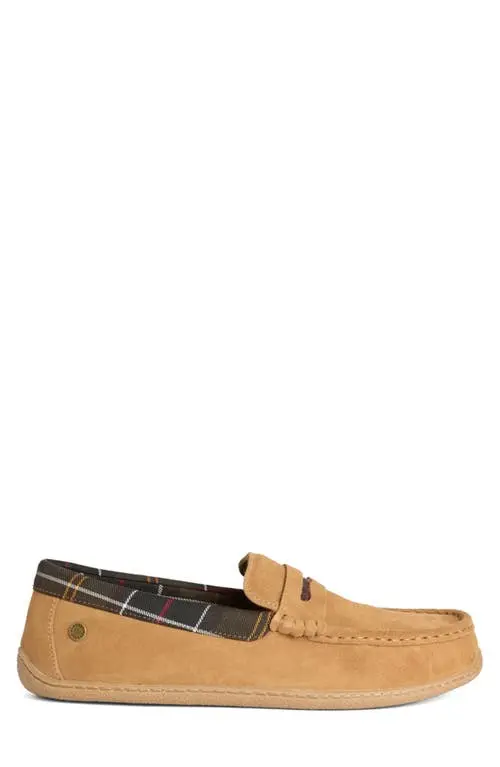 Barbour Albert Slipper - Camel Suede