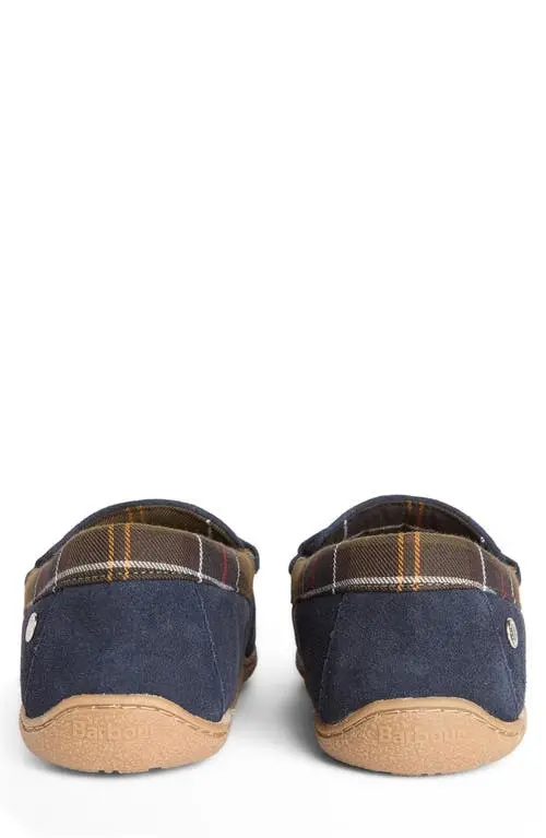 Barbour Albert Slipper - Navy Suede
