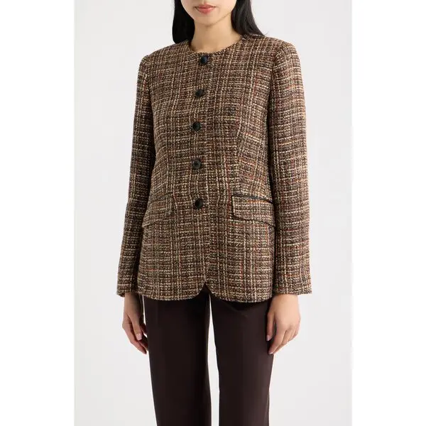 Anne Klein Collarless Blazer