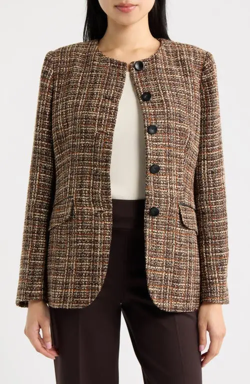 Anne Klein Collarless Blazer