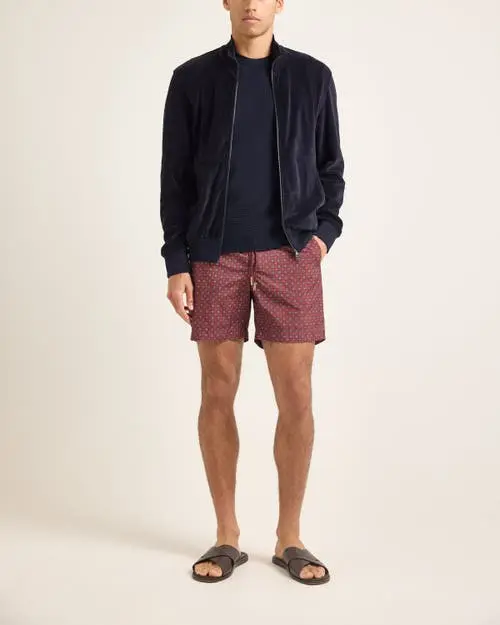 Orlebar Brown Cassian Velour Classic-fit Sweatshirt