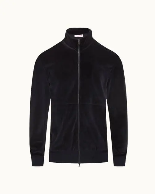 Orlebar Brown Cassian Velour Classic-fit Sweatshirt