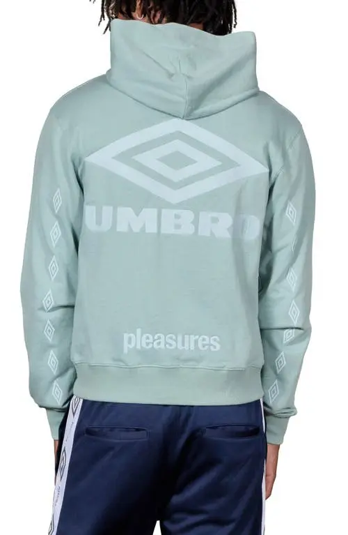 PLEASURES X Umbro Diamonds Fitted Zip Hoodie