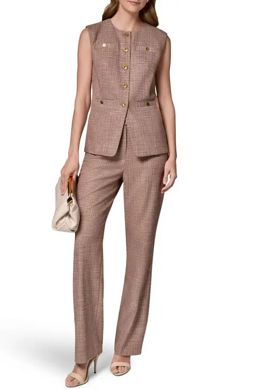 Donna Karan New York Plaid Vest